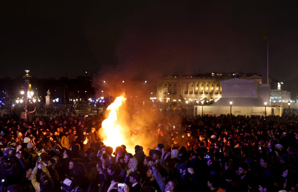Hundreds arrested in fiery protests after French govt forces increases ...