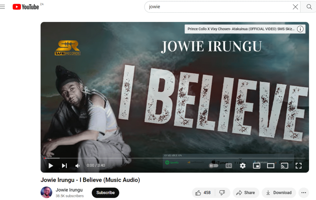 Jowie releases new song after court postpones his sentencing - sauce.co.ke