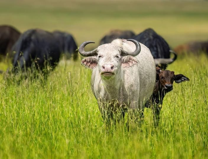 Rare White Buffalo Spotted in Maasai Mara - sauce.co.ke